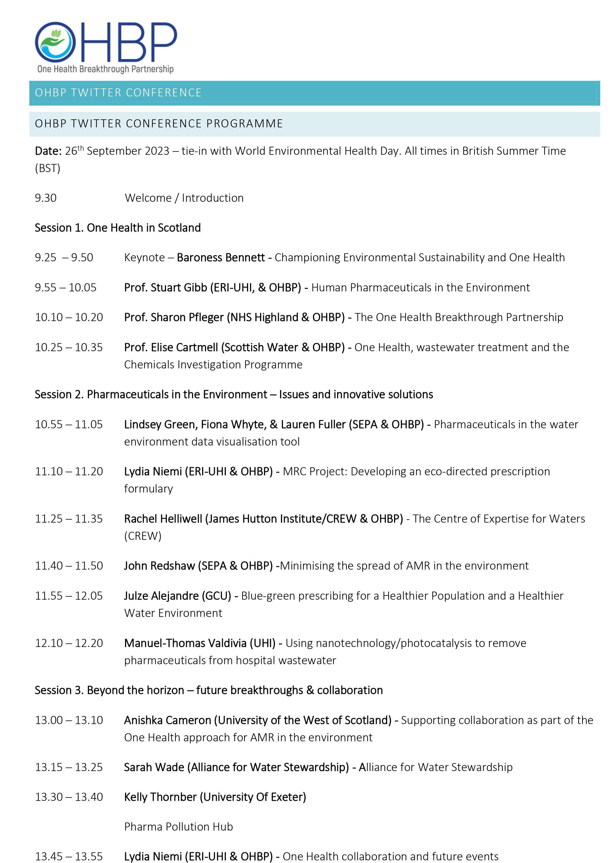 4 – One Health Breakthrough Partnership